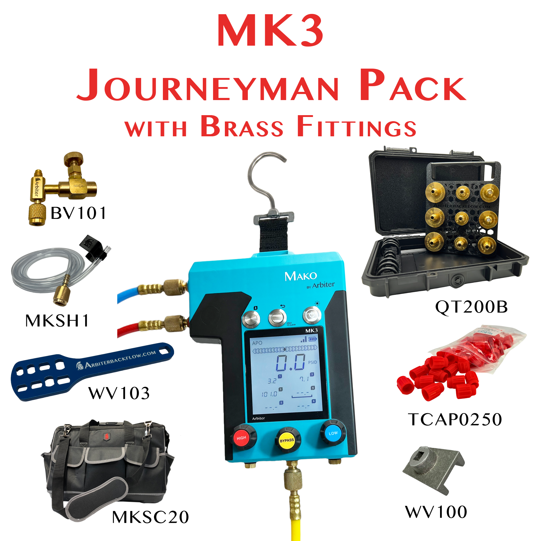MK3 Journeyman Pack with Brass Fittings – Arbiterbackflow.com