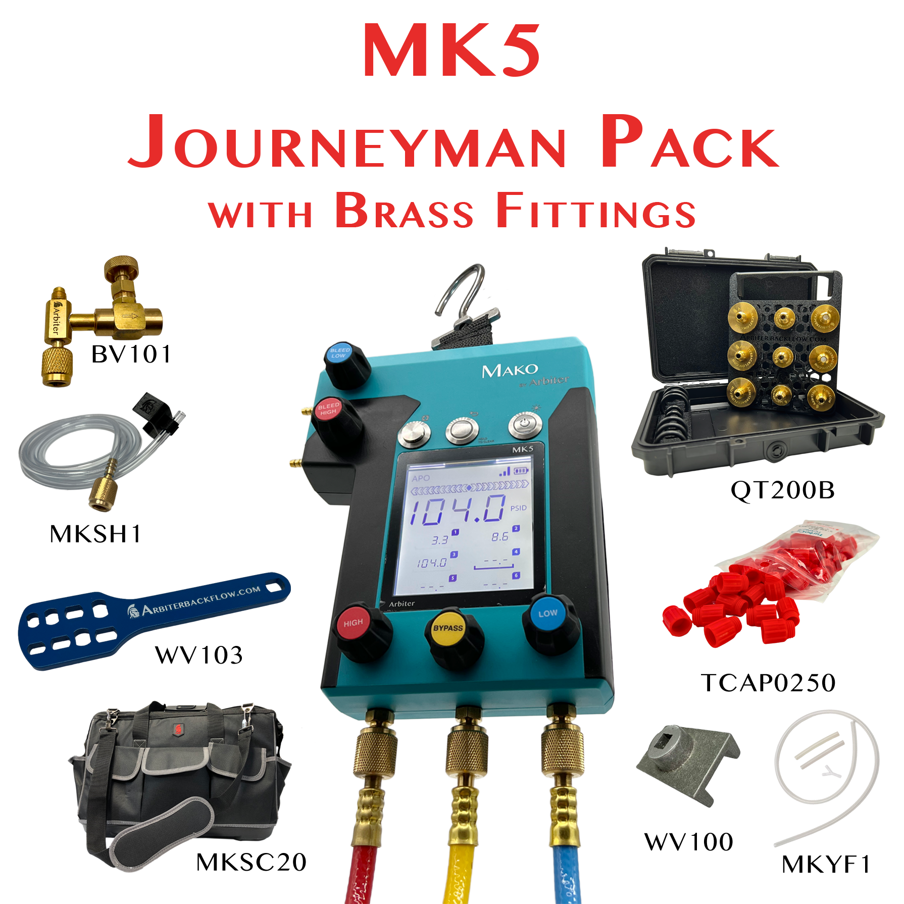 MK5 Journeyman Pack with Brass Fittings – Arbiterbackflow.com
