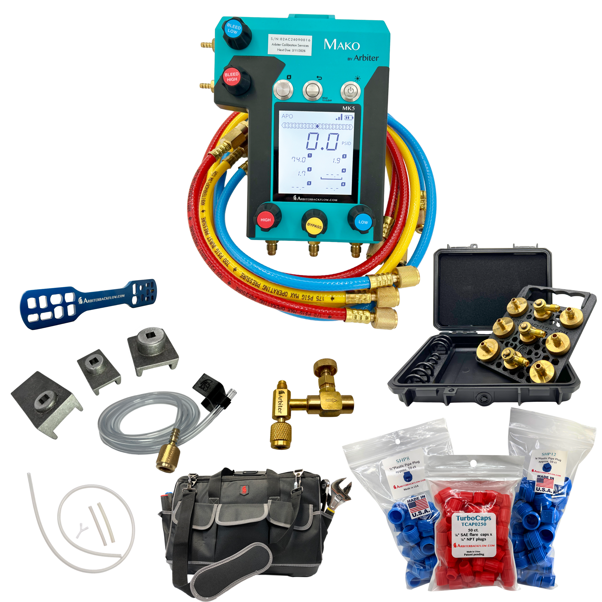MK5 Master Pack with Brass Fittings – Arbiterbackflow.com