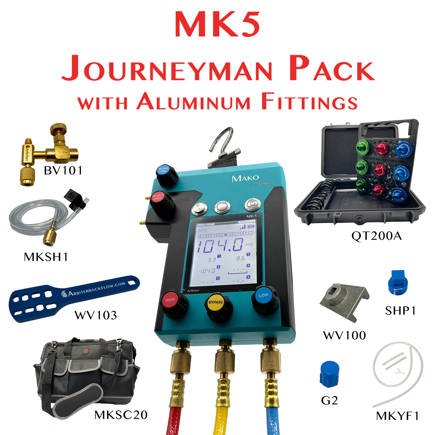 Mako MK5 5-Valve Test Kit – Arbiterbackflow.com