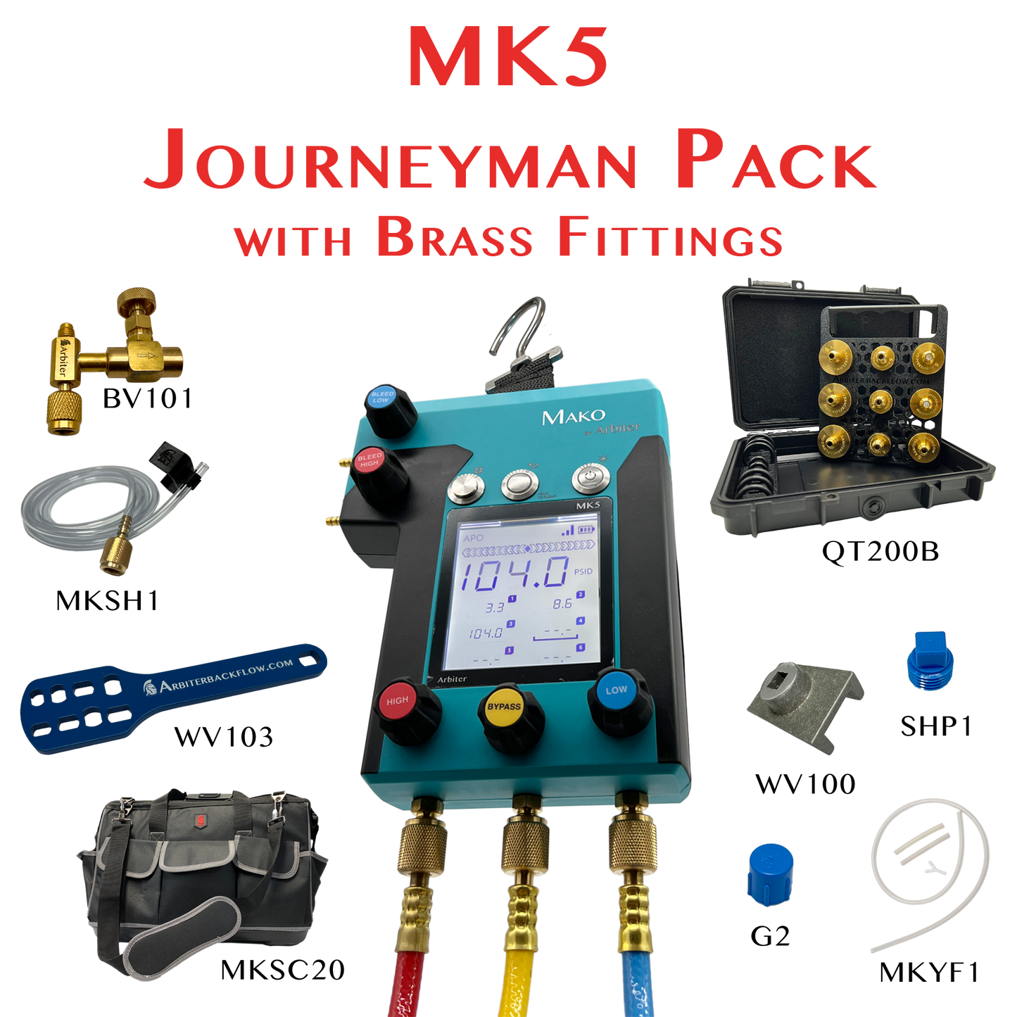 Mako MK5 5-Valve Test Kit – Arbiterbackflow.com